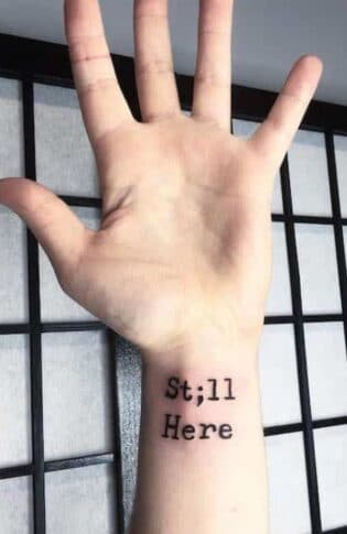 30 Semicolon Tattoo Designs Ideas & Meaning - The Trend Spotter