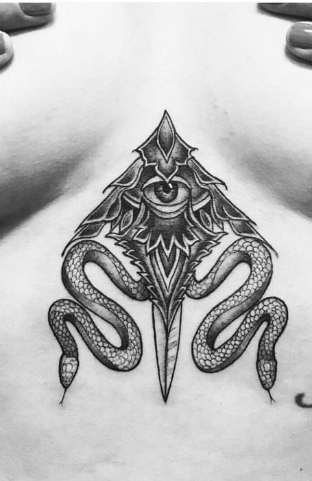 Top 72 Gothic Sternum Tattoo Latest In Cdgdbentre